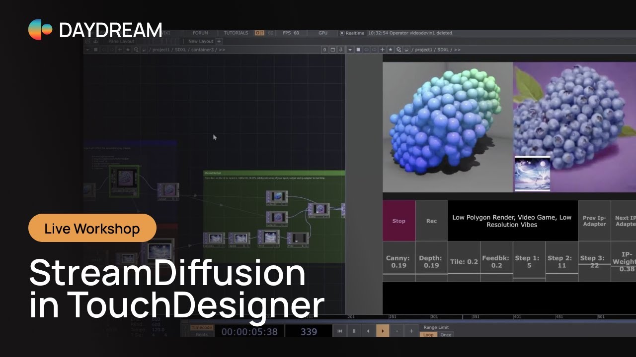 StreamDiffusion in TouchDesigner Workshop