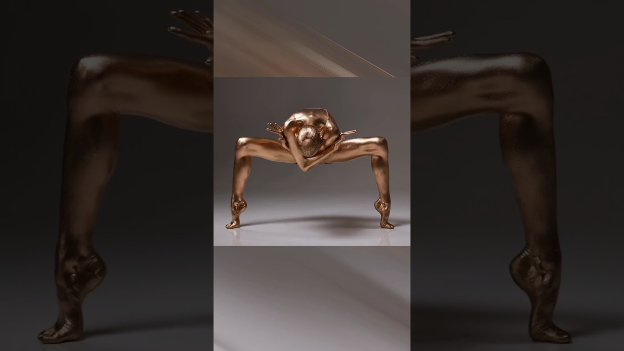 🇺🇦 Model poses for photoshoot📸 Rhythmic gymnastics. Model Polina