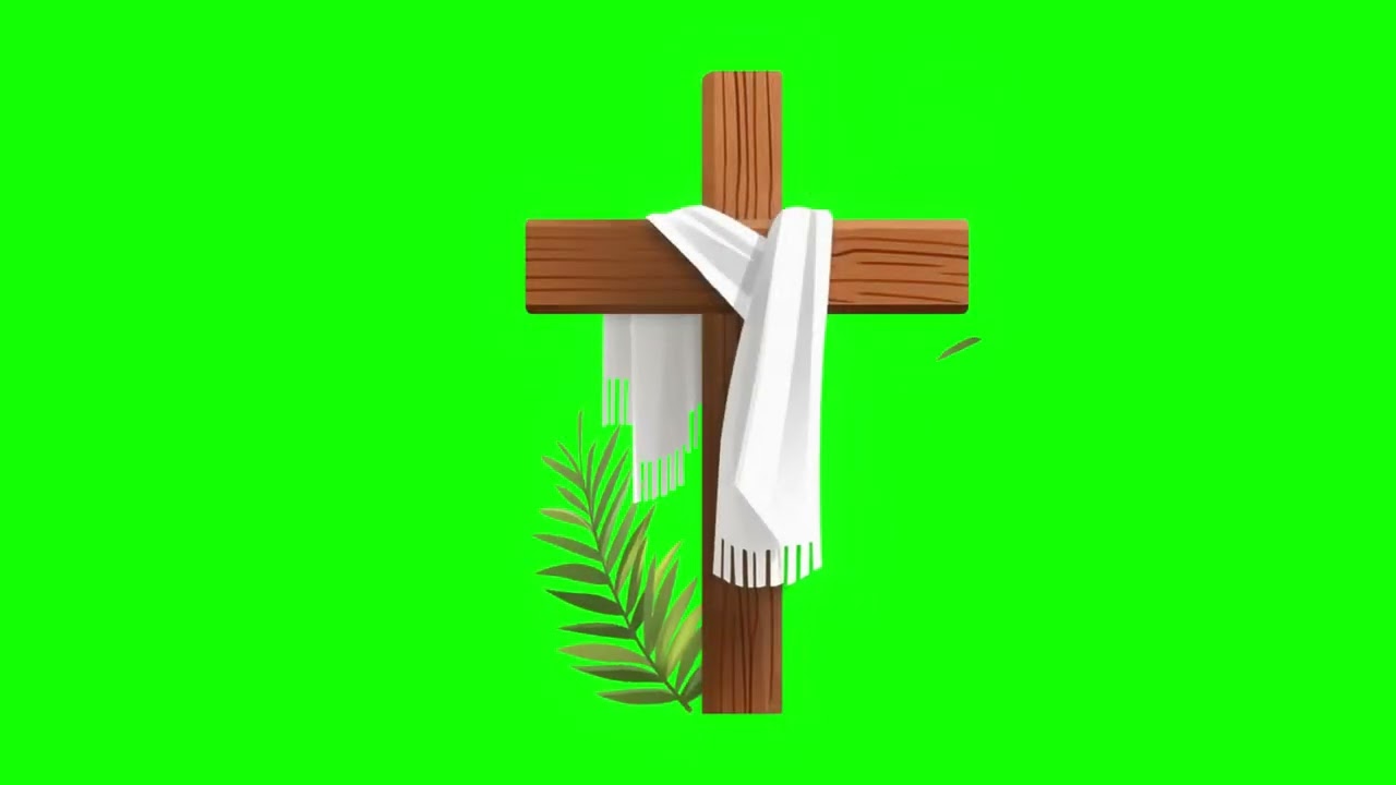 Jesus Cross Green Screen ✝️ | Christian Faith Effect 4K Loop