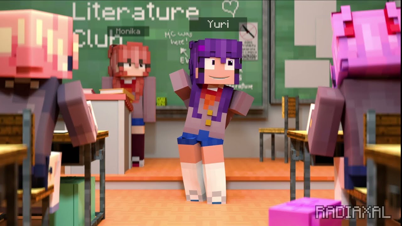 DDLC Minecraft Animation | Yuri Goes Crazy!