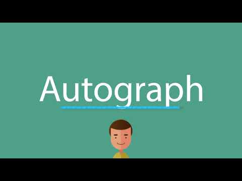 Autograph pronunciation