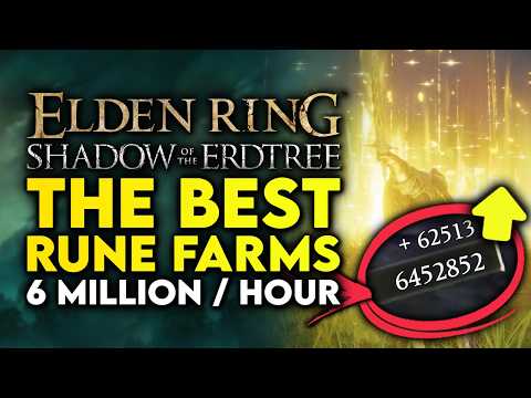 Elden Ring Shadow Of The Erdtree | The 3 Best & INFINITE Rune Farms! Level Up FAST