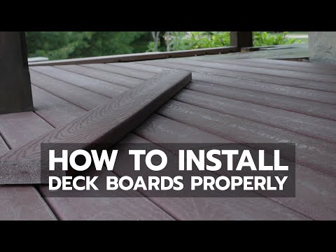 How to Install Deck Boards Properly