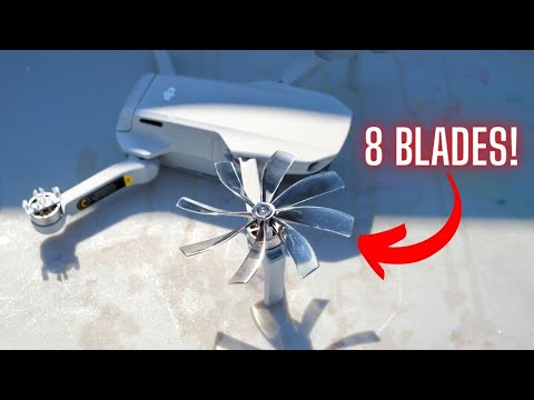 3D Printed 8-blade Propeller adapter DJI Mini