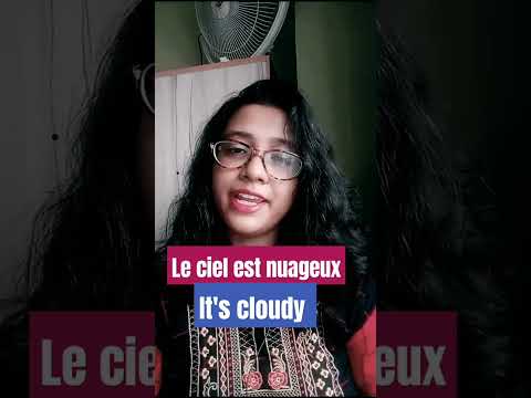 How to Say it's cloudy βοΈ in French π¨π΅ l By Anindita #shorts #french #language #learning #ytshorts