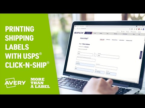 How to Print USPS Shipping Labels with Avery Products