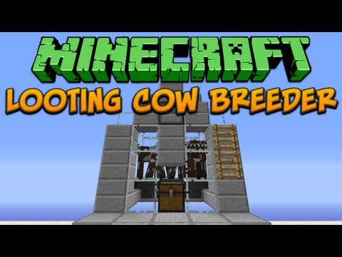 Minecraft: Looting Cow Breeder Tutorial Minecraft Project