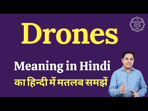 Drones meaning in Hindi | Drones ka matlab kya hota hai
