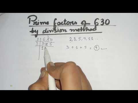 Prime factors of 630