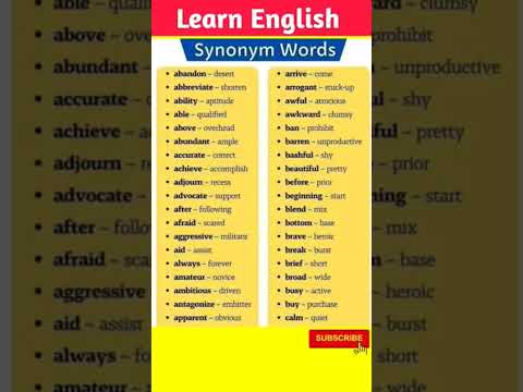 Synonym Words - 01 || English To Bangla #synonyms #improveenglish #dailyenglish #onlineteacher
