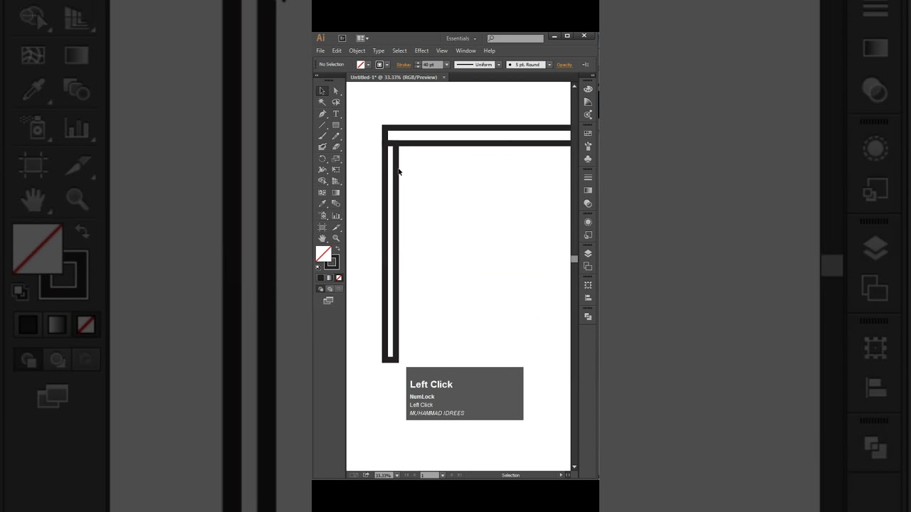 How to make Vector flat icon for TV stand