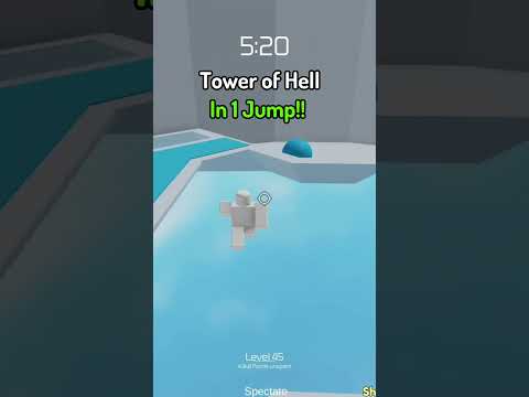 Tower of Hell In 1 Jump! #roblox #toh #towerofhell #realrosa