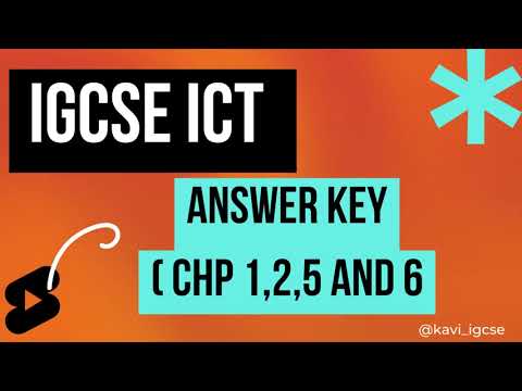 IGCSE ICT|Answer Key to Hodders ICT(3rd Edition Book)