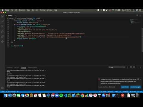 How to make a discord bot in Discord.js - Episode 3 Embeds