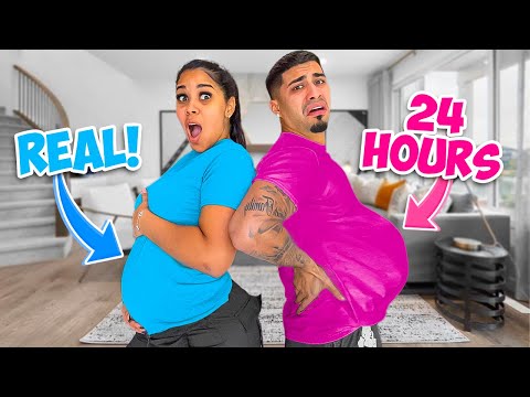 I Switched Lives With My PREGNANT Girlfriend For 24 HOURS!