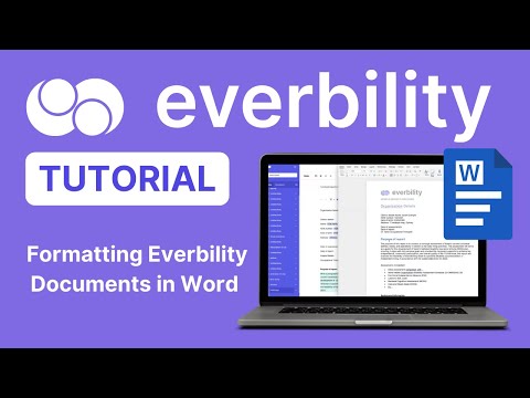 Everbility Tutorial: Formatting Everbility Documents in Word #ai #documentation #alliedhealth