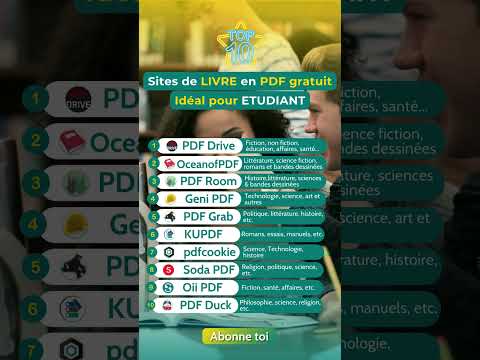 TOP 10, Sites de livre en PDF gratuit 😀🚀 Idéal pour ÉTUDIANT