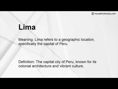 Lima Meaning