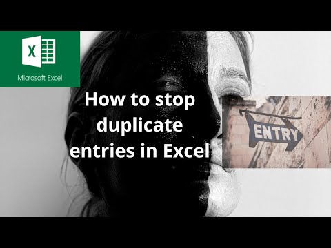How to stop duplicate entries in Microsoft Excel