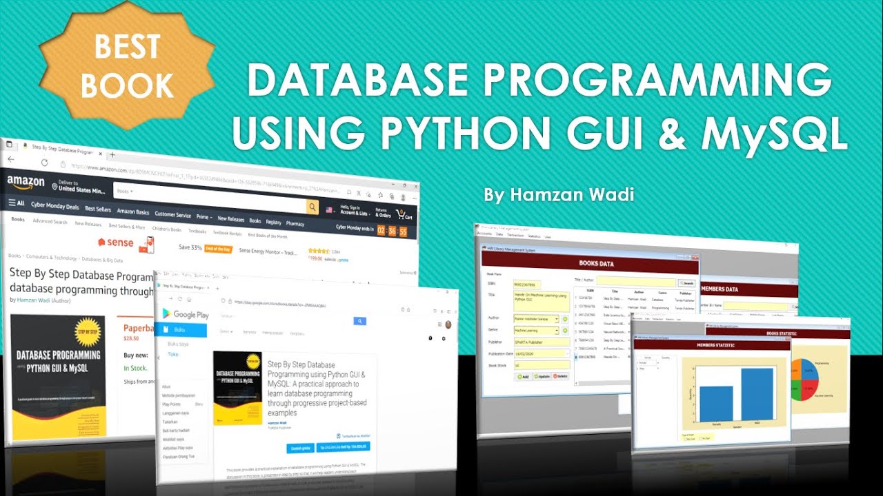 Database Programming using Python GUI & MySQL | Recommended Book for Beginner