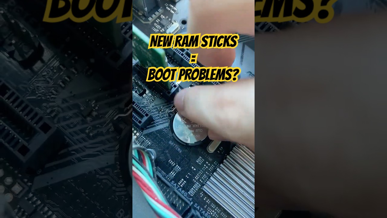 PC Not Booting After Inserting 2 New Additional Ram Sticks FIX! #pc #pcbuild #pcguide #ram
