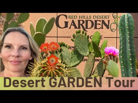 Learn Desert plant names at Red Hills Desert Garden TOUR St George, UT with MOODY BLOOMS