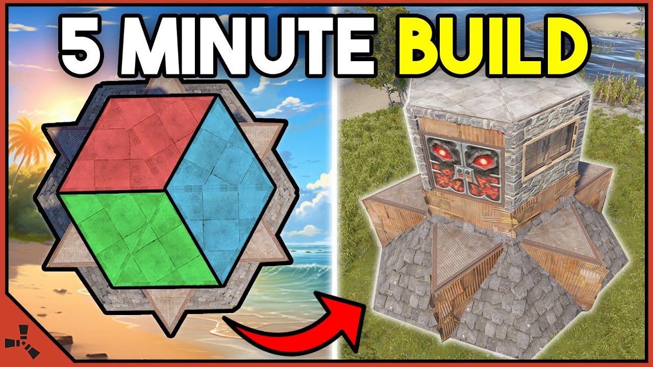 The BEST Solo/Duo Bunker Base In RUST - Base Design [5 Minute Build]