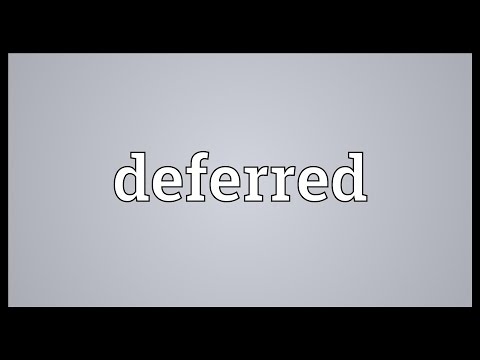 Deferred Meaning