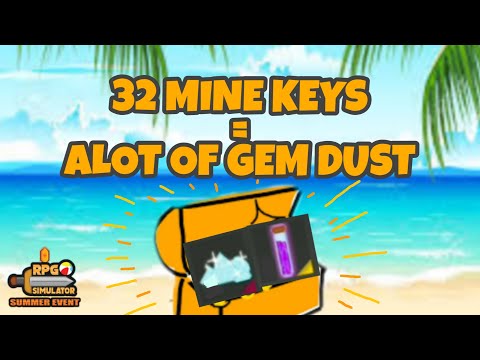 32 MINE KEYS AND THIS IS WHAT I GOT!!! | Roblox RPG simulator