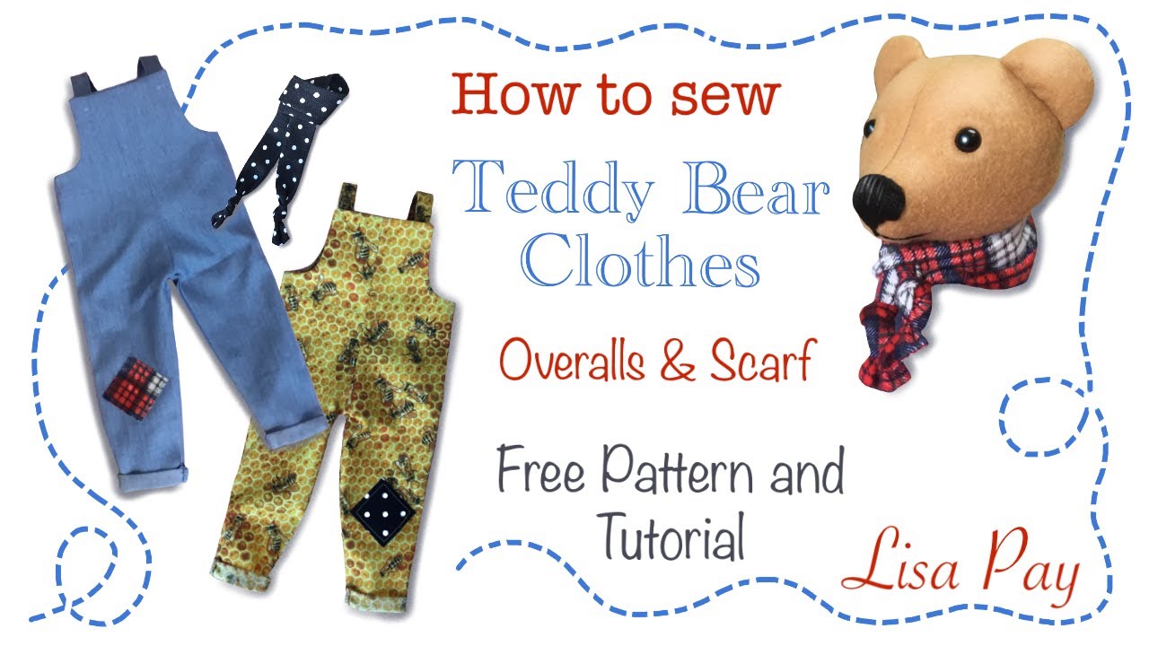 How To Make Dolls Clothes For Teddy Bear Doll | FREE PATTERN