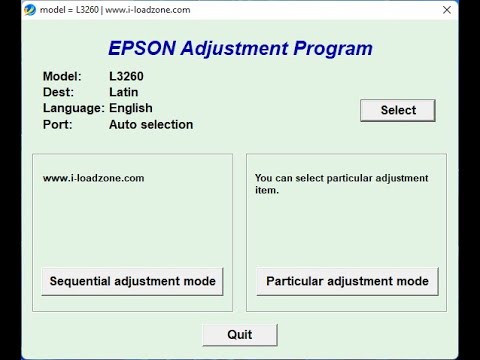 How to Reset Epson L3260 with Resetter