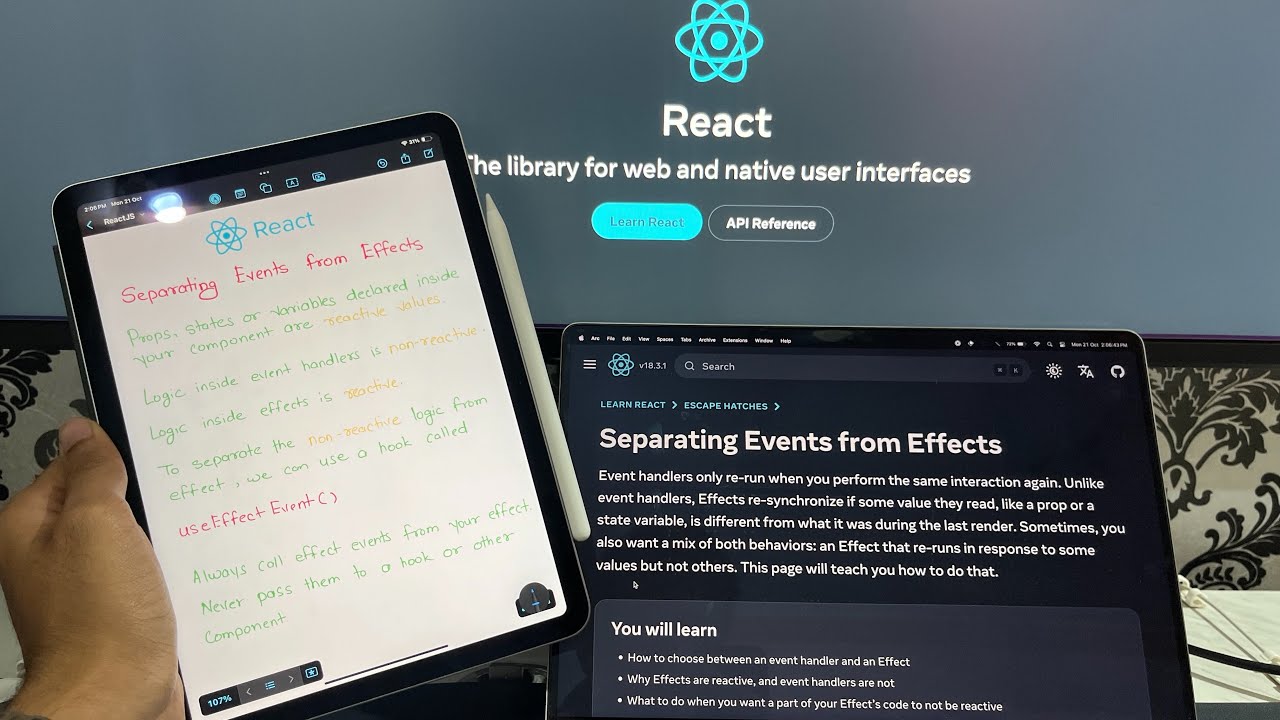 #31 Separating events from effects in ReactJS