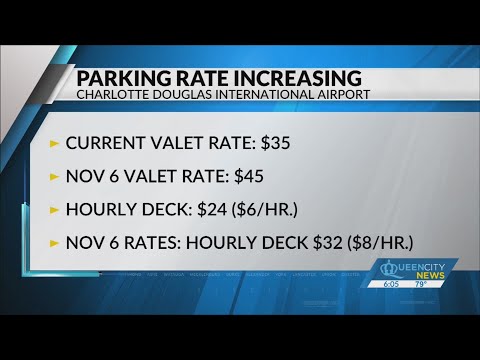 Charlotte airport increasing parking fees