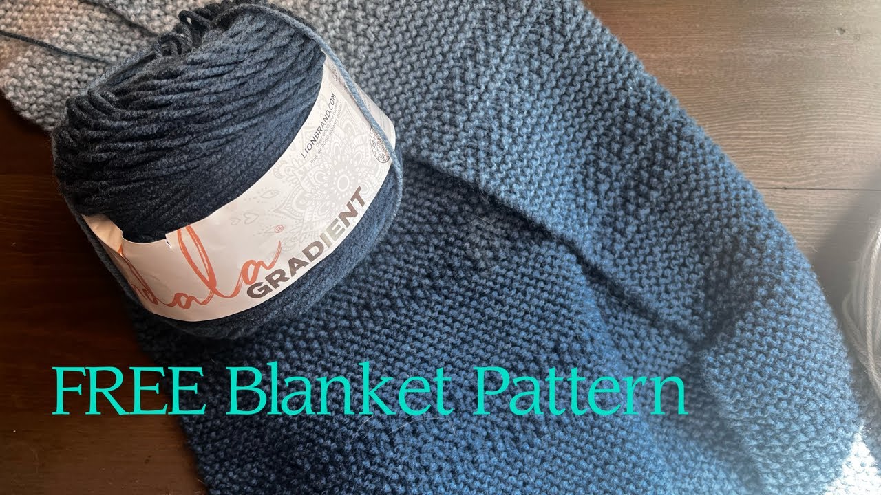 Easy Knit Baby Blanket - FREE PATTERN