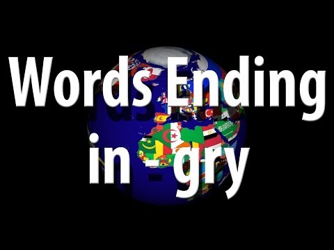Words ending in -GRY | Learn English
