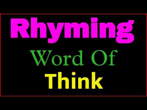 Think rhyming words | Rhyming words of Think | Think ka rhyming word | Rhyming Words