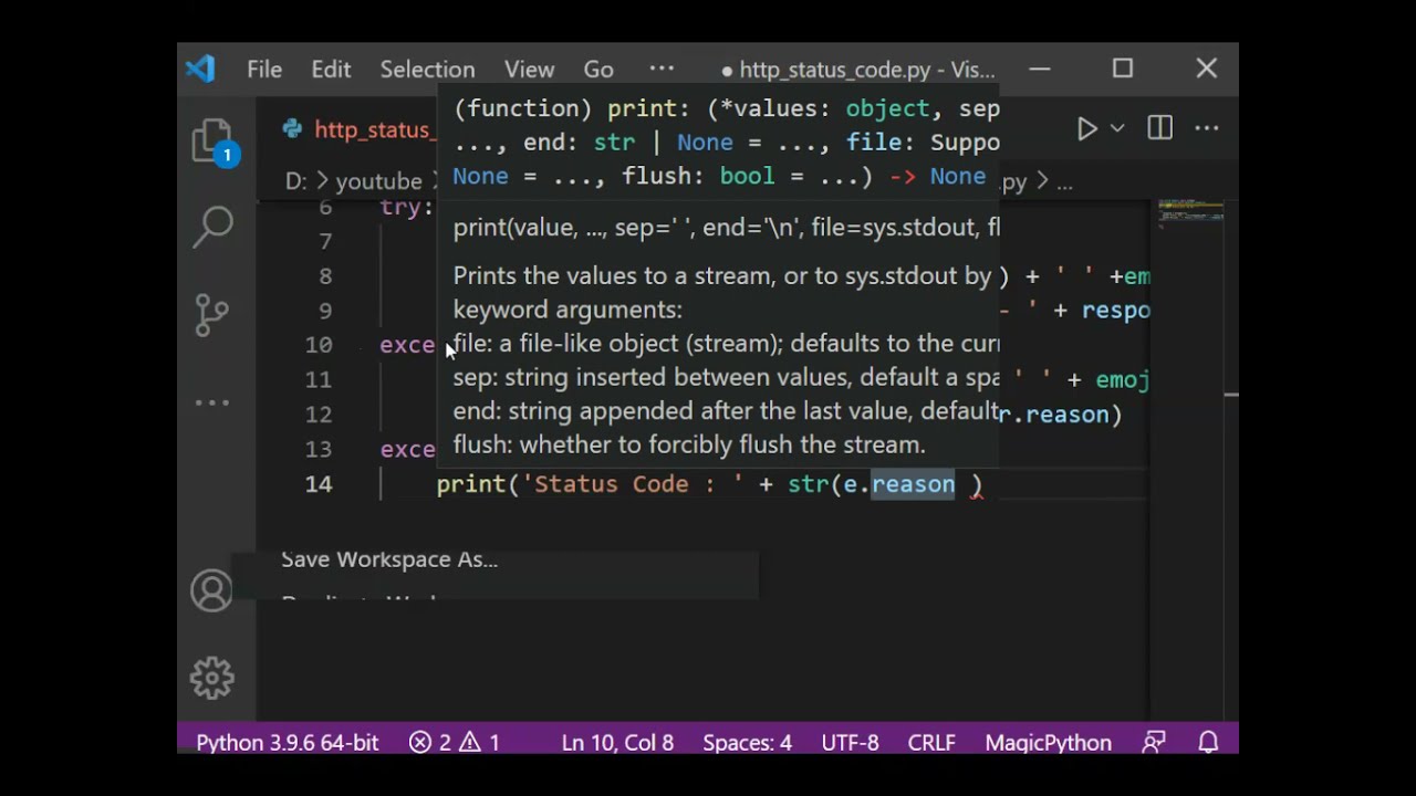 How to Fetch HTTP status code in Python