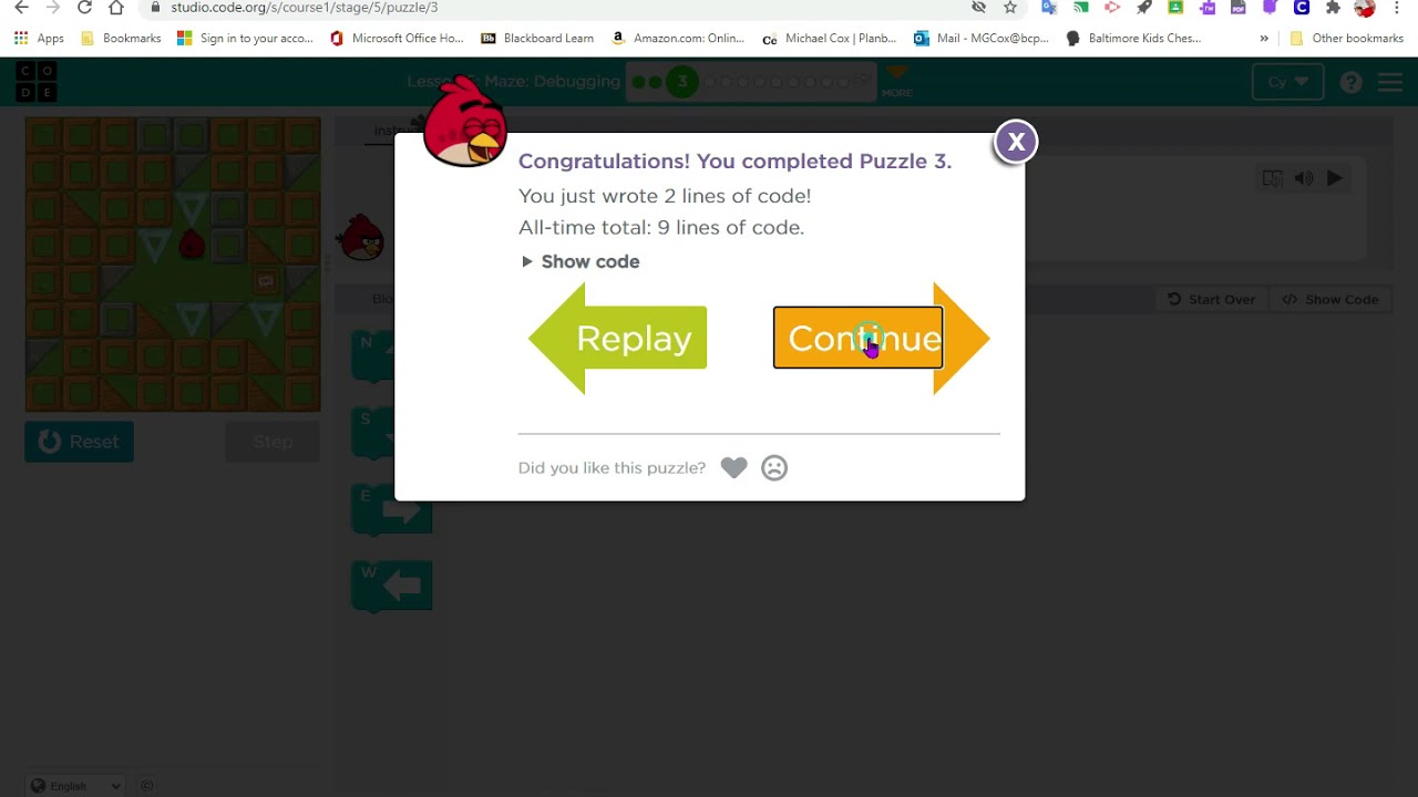 Lesson 5 - Maze Debugging