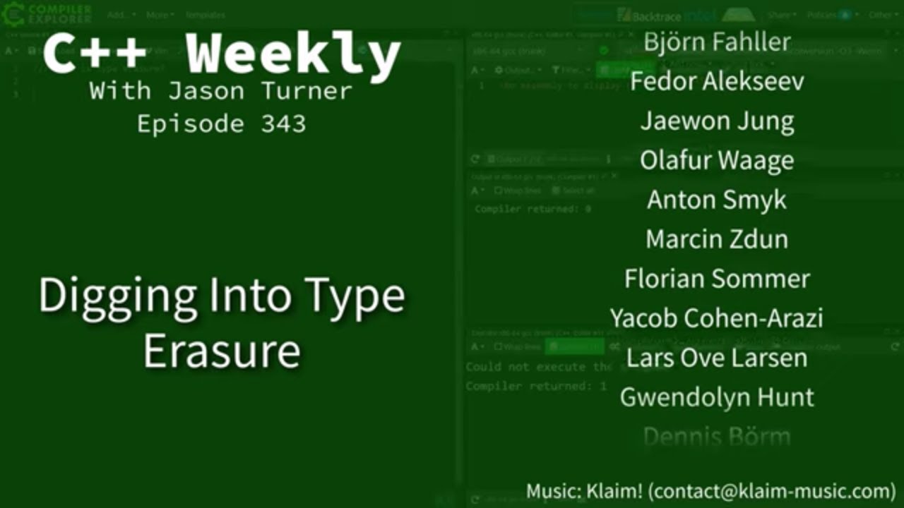 C++ Weekly - Ep 343 - Digging Into Type Erasure