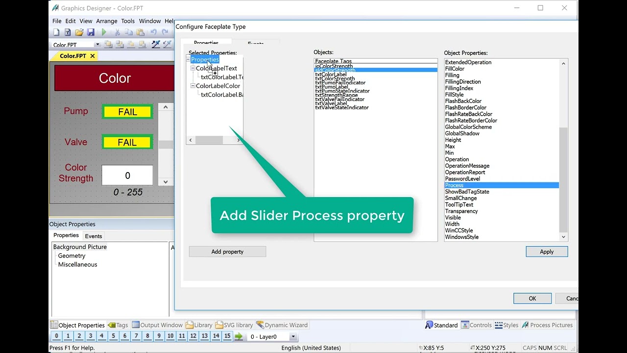 WinCC v7.4 Step By Step #13: Create Faceplate in Graphics Designer 👨🍽️ faceplate tutorial #winccguru