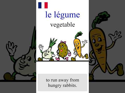 Learn French with Mnemonics – Vegetables are Legging it!