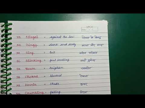 Flamingo Book( Lost Spring - Stories of Stolen Childhood) Important word- Meanings for Passage
