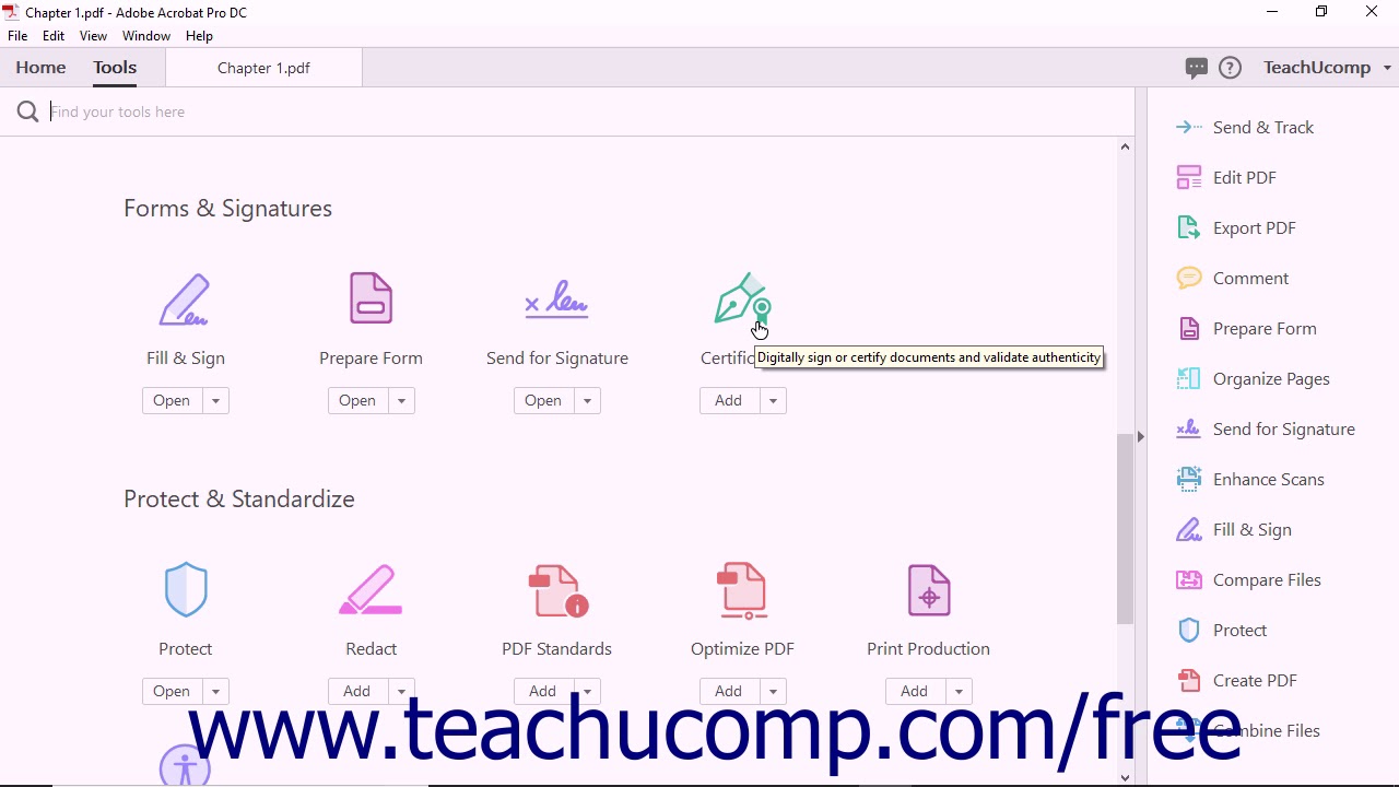 Acrobat Pro DC Tutorial The Tools Center - Adobe Acrobat Pro DC Training Tutorial Course