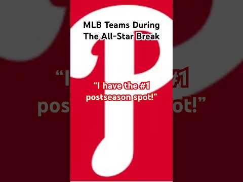 MLB Teams During The All-Star Break 😂