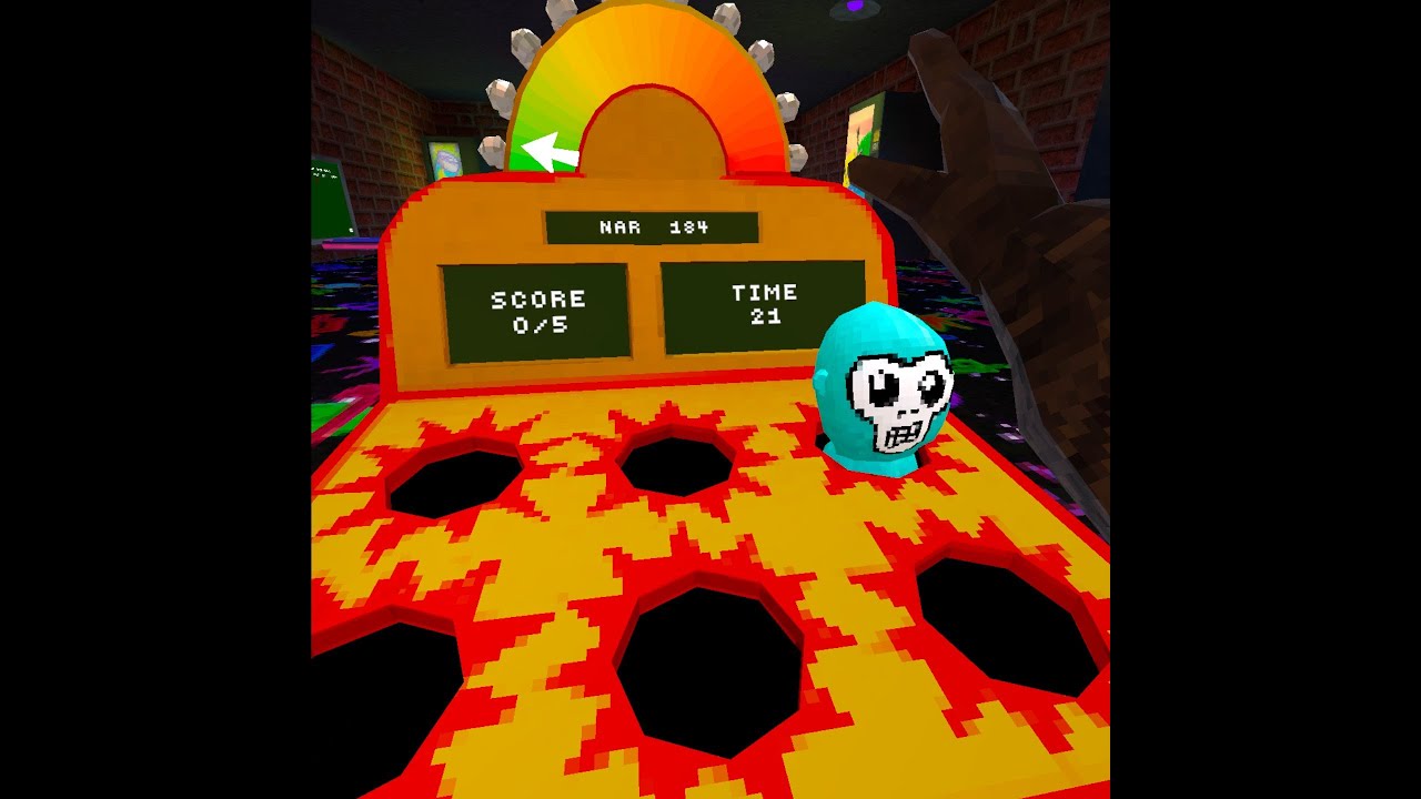 Trying to beat the Wack a mole minigame in Gorilla tag