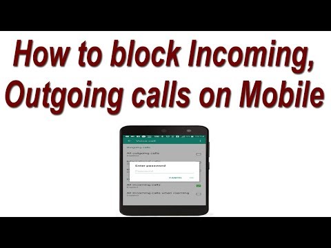 How to block Incoming calls / Outgoing calls on Mobile ! What is Call Barring