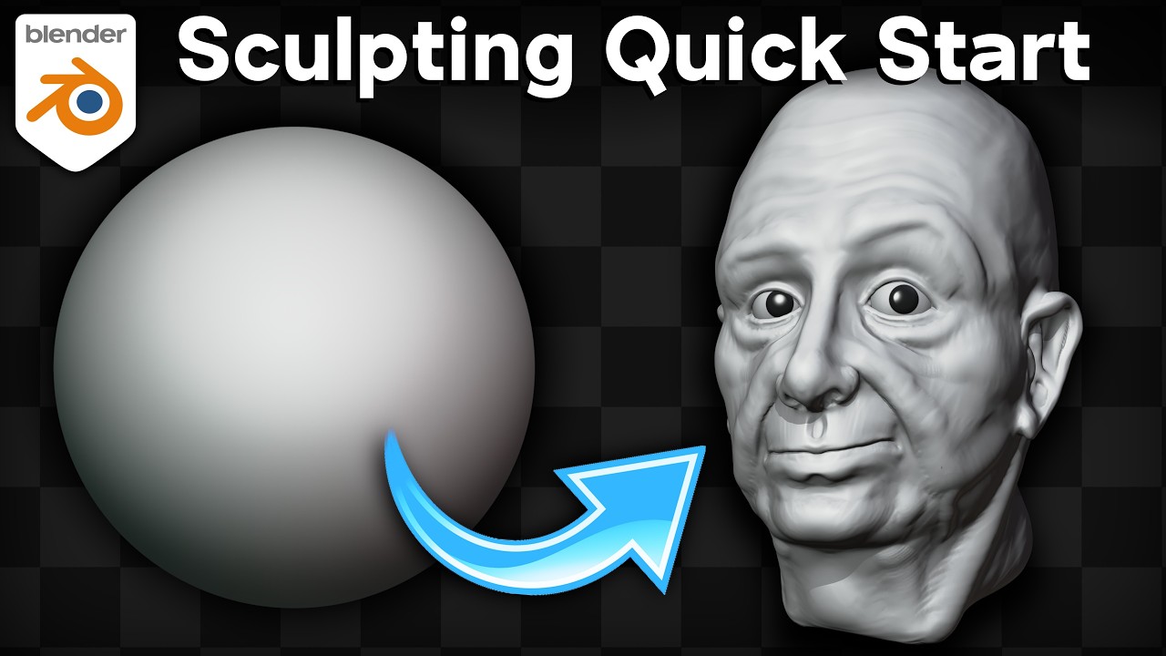 Sculpting Quick Start Guide for Absolute Beginners (Blender Tutorial)