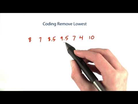Learn Removing Lowest Score Intro to Java Programming - Mind Luster