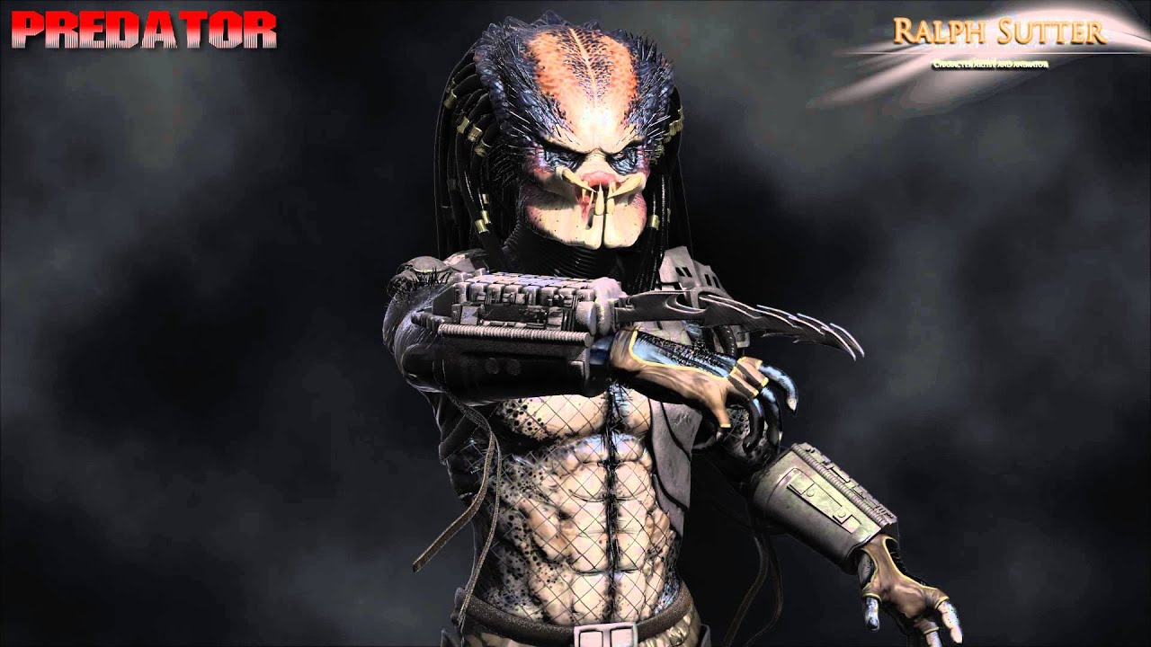 Predator 3D Model - Full rig and render test