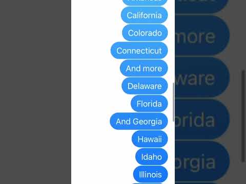 The 50 states that rhyme 